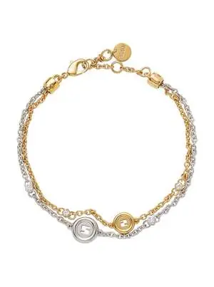 Fendi Ever Round Stud Bracelet In Bronze - Multicolor
