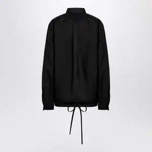 Valentino Garavani Wool, Mohair, And Silk Shirt With Drawstring