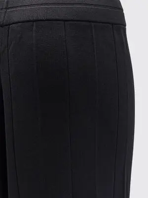 Max Mara Ribbed Knit Trousers - Black