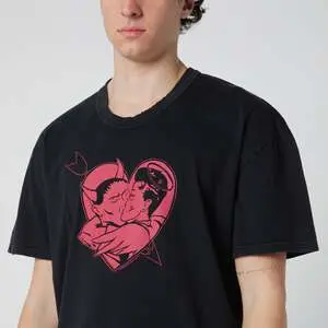 Our Legacy T-shirt With Love Story Print - Black