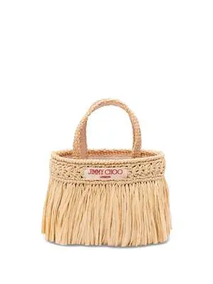 JIMMY CHOO Beach Tote E/w Mini Raffia Bag