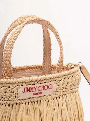 JIMMY CHOO Beach Tote E/w Mini Raffia Bag