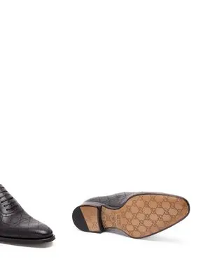 Gucci Leather Derby Shoes - Multicolor