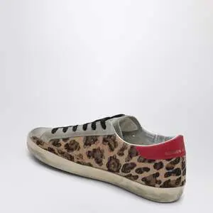 GOLDEN GOOSE Super-star Leopard Print Pony Hair Sneakers - Multicolor