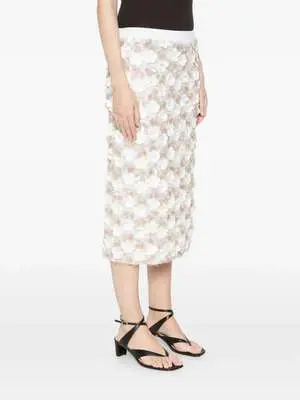 P.a.r.o.s.h Embellished Nylon Midi Skirt