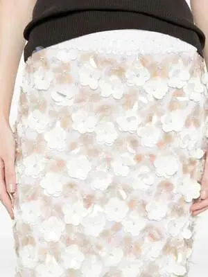 P.a.r.o.s.h Embellished Nylon Midi Skirt