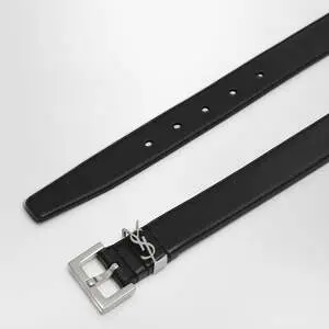 Saint Laurent Cassandre Smooth Leather Belt
