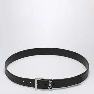 Saint Laurent Cassandre Smooth Leather Belt