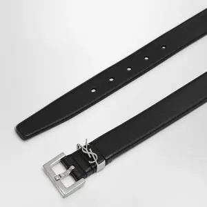 Saint Laurent Cassandre Smooth Leather Belt