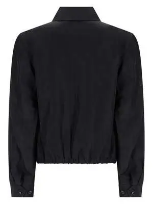 LEMAIRE Cropped Zip Jacket - Black