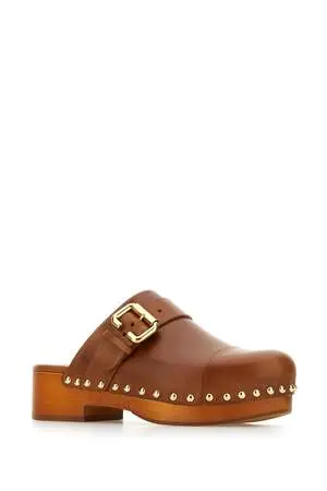 Chloé Buckled Clogs - Multicolor