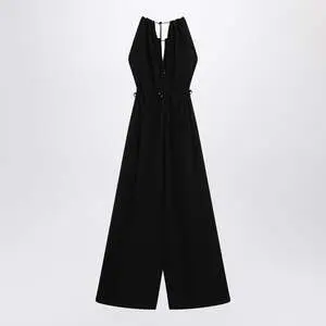 Max Mara Jersey Wide Leg Jumpsuit - Black