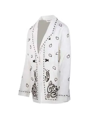 P.a.r.o.s.h Embroidered Linen Jacket