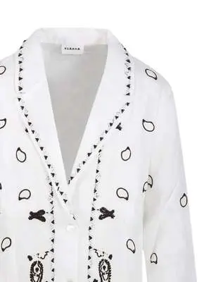 P.a.r.o.s.h Embroidered Linen Jacket