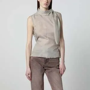 Our Legacy Sleeveless Waxed Cupro Top