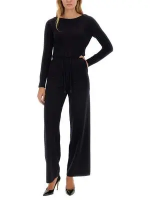Max Mara Angri Wool And Cashmere Cropped Knit Top - Blue