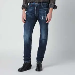 Dsquared2 Slim-fit Washed Denim Jeans With Distressed Details