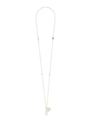 Dolce & Gabbana Dg Logo Drop Necklace - Silver