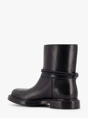 Bottega Veneta Leather Ankle Boots - Black
