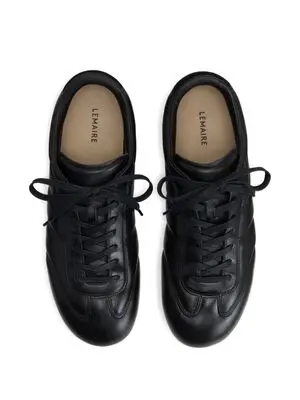 LEMAIRE Black Leather Sneakers