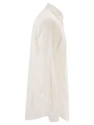 BOSS Slim Fit Shirt In Stretch Cotton Poplin - White