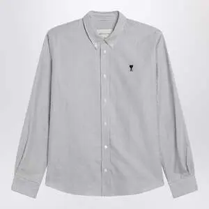 Ami De Coeur Striped White Shirt - Black