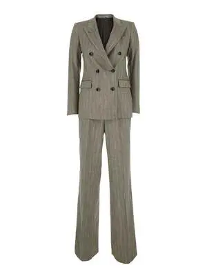 Tagliatore Double-breasted Linen Blend Suit