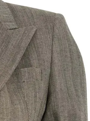 Tagliatore Double-breasted Linen Blend Suit