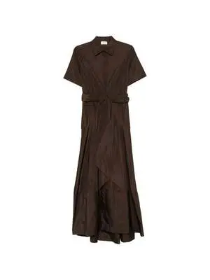 P.a.r.o.s.h Cotton Shirtdress With Belt