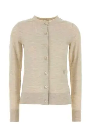 Burberry Sand Wool Cardigan - Brown