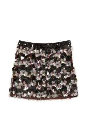 P.a.r.o.s.h Sequin Embellished Mini Skirt
