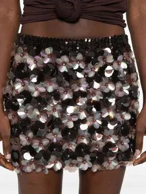 P.a.r.o.s.h Sequin Embellished Mini Skirt