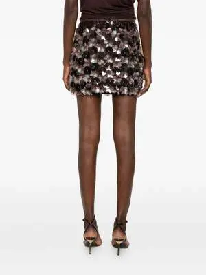 P.a.r.o.s.h Sequin Embellished Mini Skirt