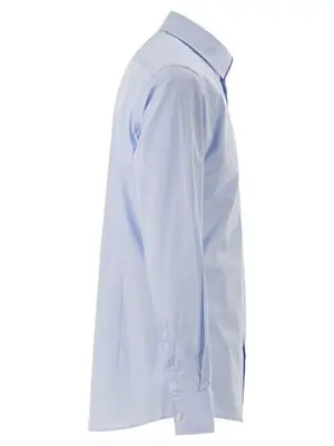 BOSS Slim Fit Shirt In Stretch Cotton Poplin - Blue