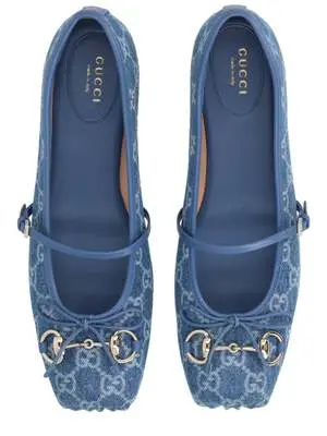 Gucci Ballerina Flats With Horsebit Detail
