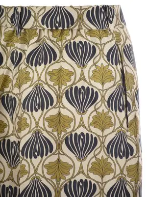 Max Mara Printed Silk Fluid Trousers - Multicolor