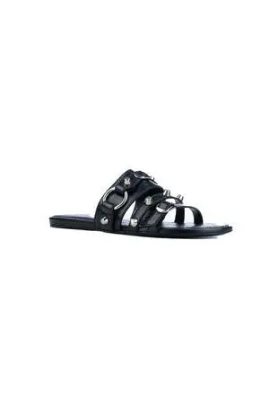 Balenciaga Embellished Strap Slide Sandals