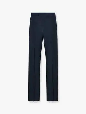 Dior Wool And Mohair Trousers With Satin Details - Multicolor