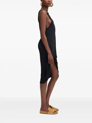 Jacquemus La Robe Peplo Courte Asymmetrical Draped Dress