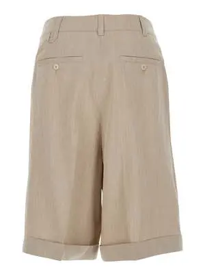 Jacquemus Le Short Pastro Linen Blend Shorts - Multicolor