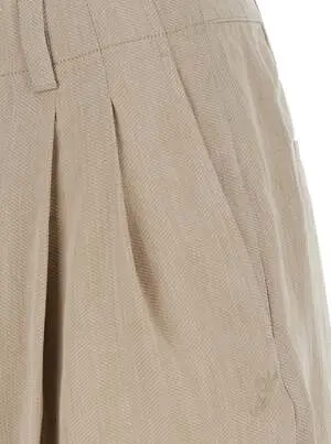 Jacquemus Le Short Pastro Linen Blend Shorts - Multicolor