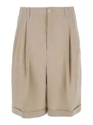 Jacquemus Le Short Pastro Linen Blend Shorts - Multicolor