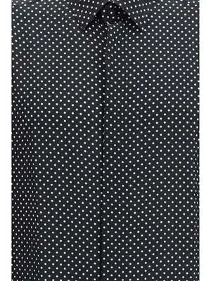 TOM FORD Crepe De Dhine Polka Dot Shirt - Black