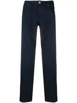 Brunello Cucinelli Straight Leg Stretch-cotton Denim Jeans - Multicolor