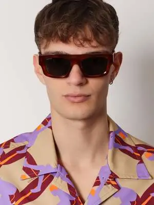 Gucci Acetate Rectangular Sunglasses