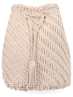 Dragon Diffusion Borsa Pompom Double Jump Tan - Cream