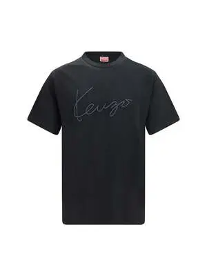 Kenzo Embroidered Signature Cotton T-shirt