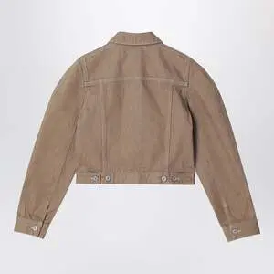 Jacquemus Beige Cotton Denim Cargo Jacket - Cream