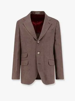 Brunello Cucinelli Linen Blazer - Multicolor