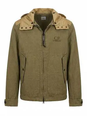 C.P. COMPANY Garment Dyed Hooded Jacket - Multicolor
